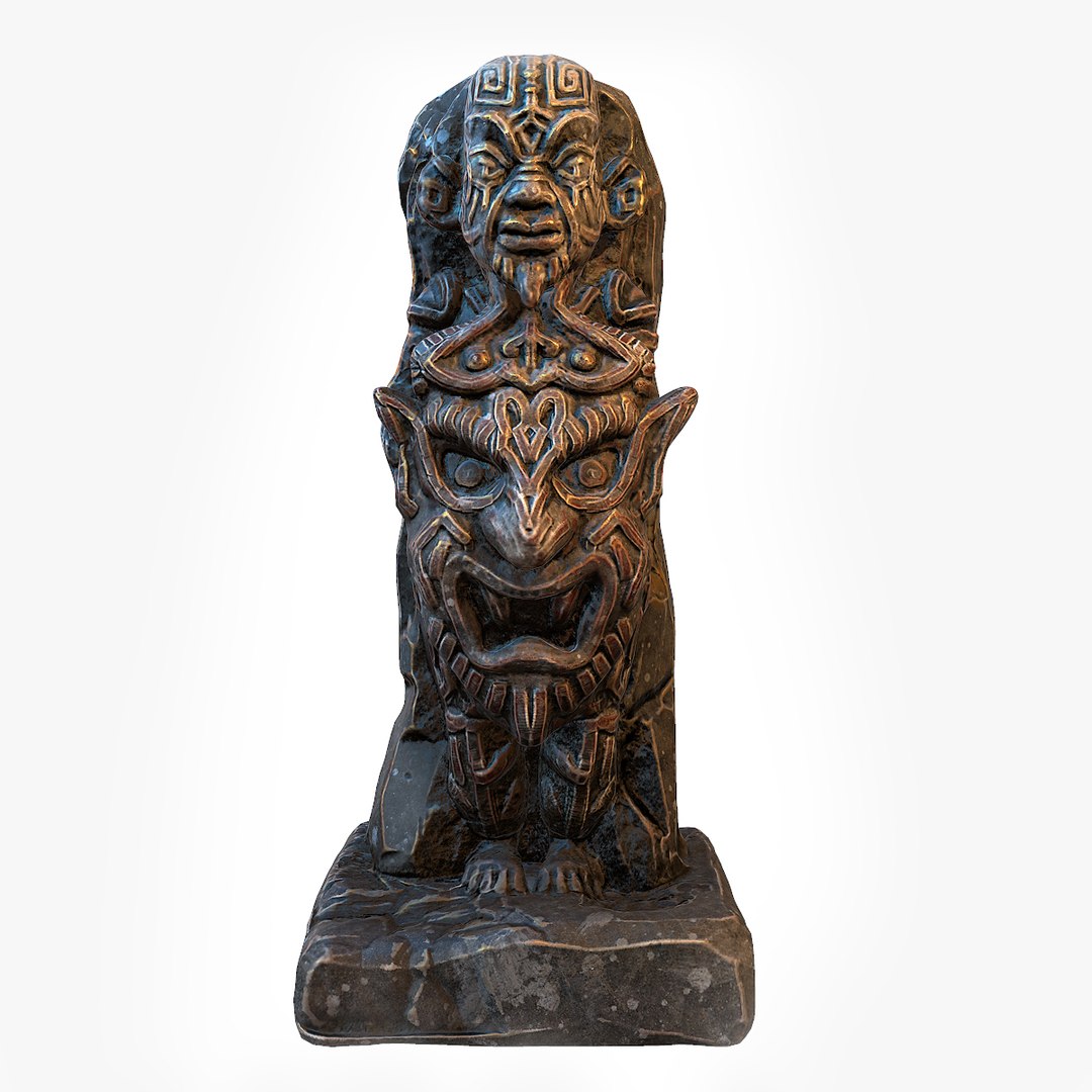 3D Aztec Statue - TurboSquid 994800