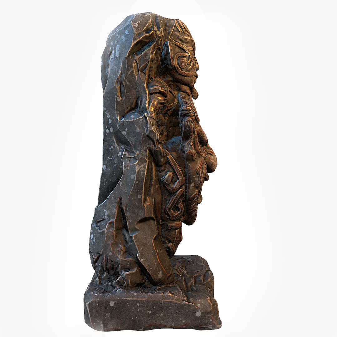3D Aztec Statue - TurboSquid 994800