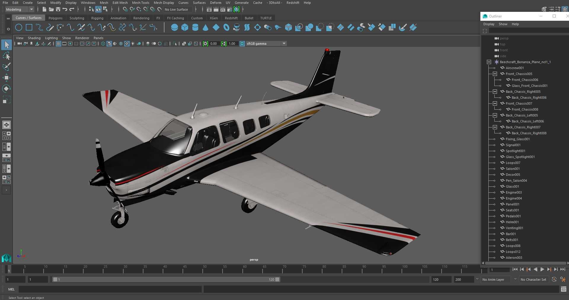 3D Beechcraft Bonanza Plane - TurboSquid 2161283