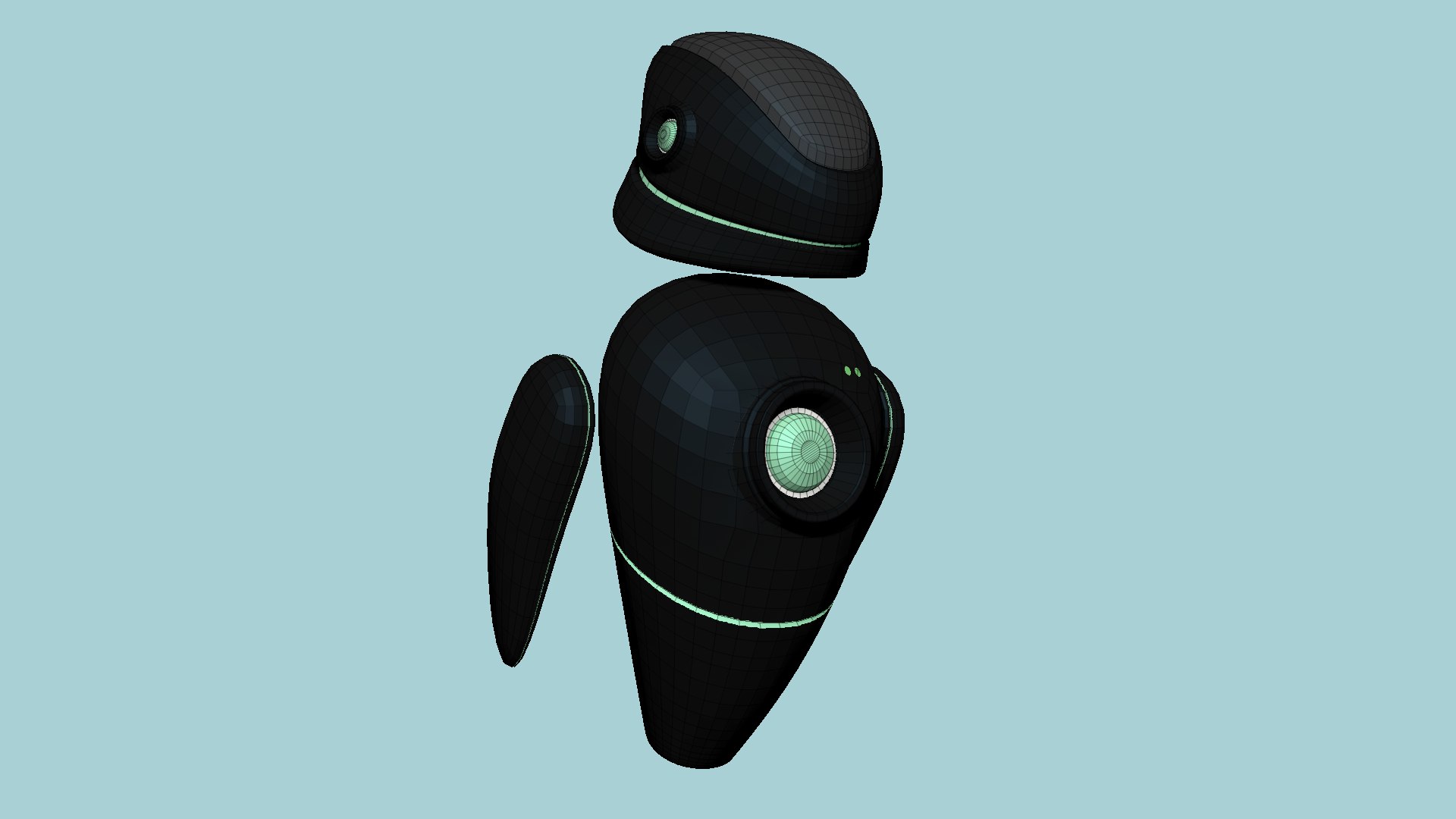 Flying Robot 02 Black - Character SciFi Design 3D Model - TurboSquid ...