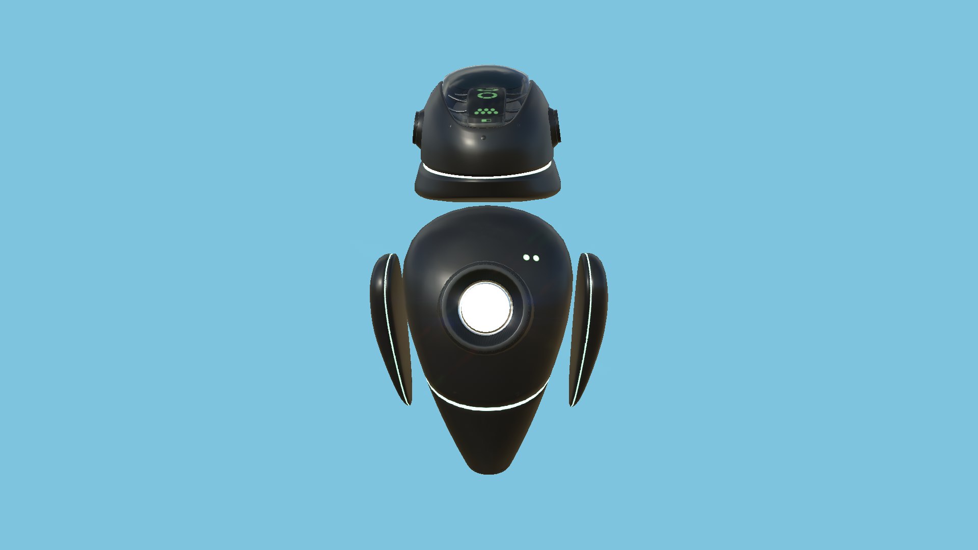 Flying Robot 02 Black - Character SciFi Design 3D Model - TurboSquid ...