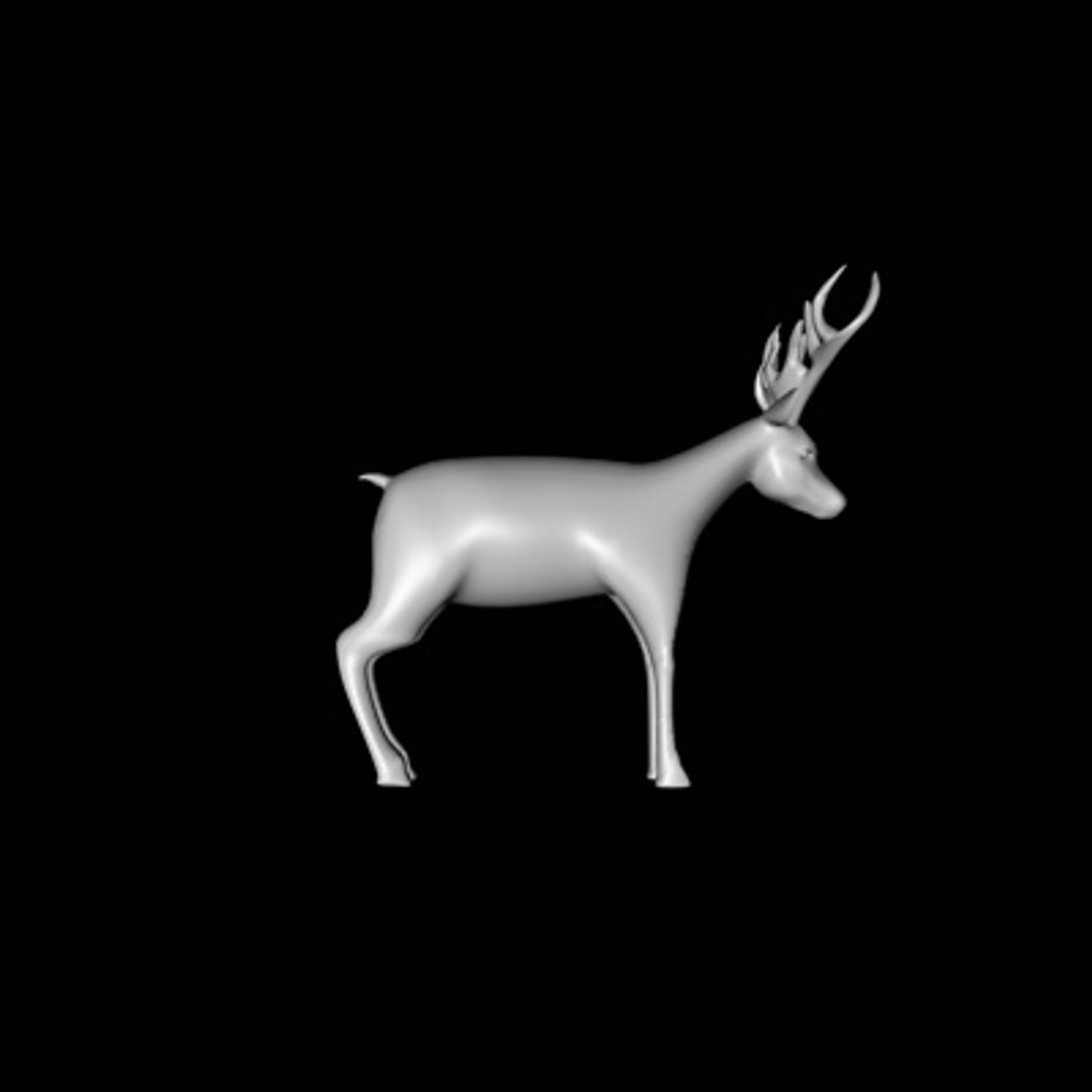 Deer Doe Buck 3d Model