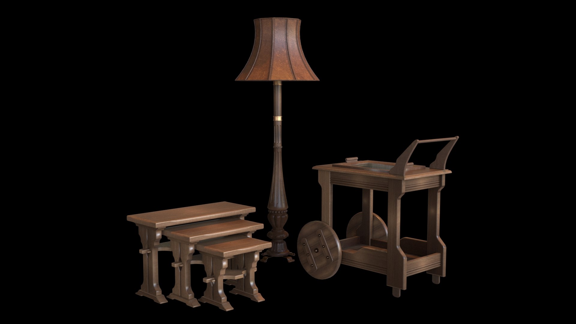 Rustic Furniture-2 3D Model - TurboSquid 2171221