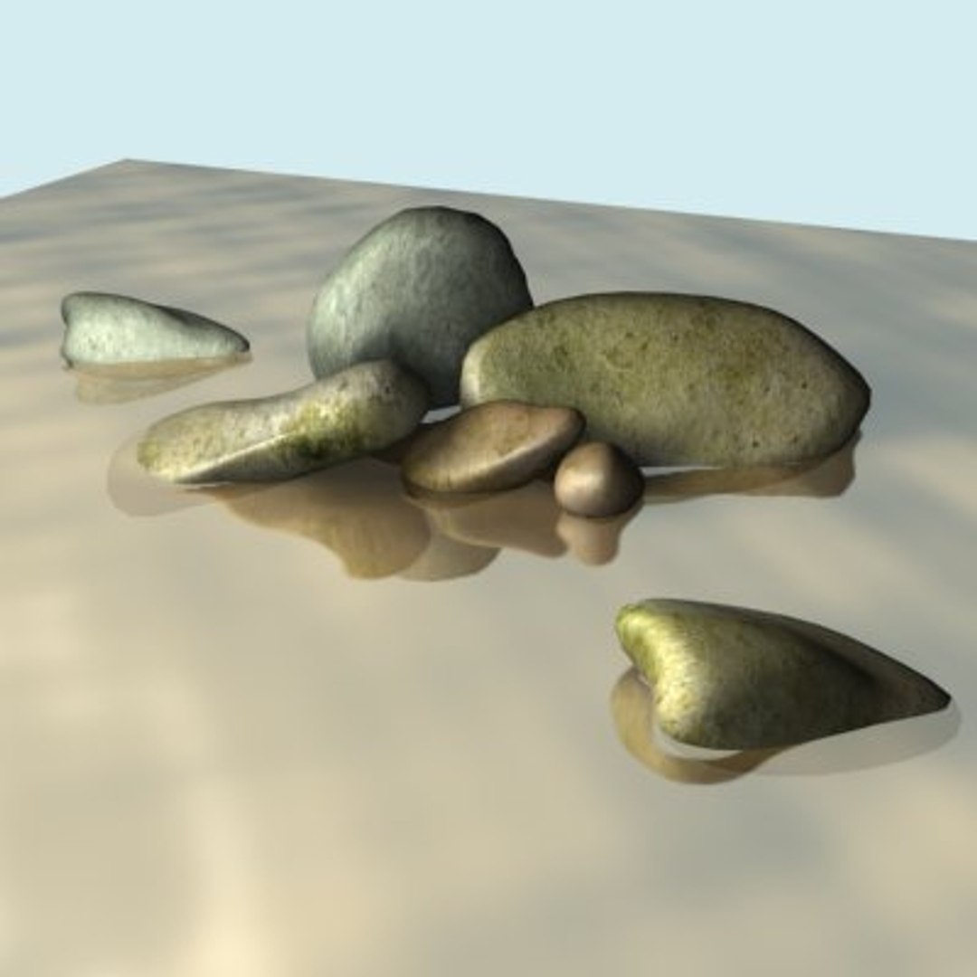 River Rocks 3d Model