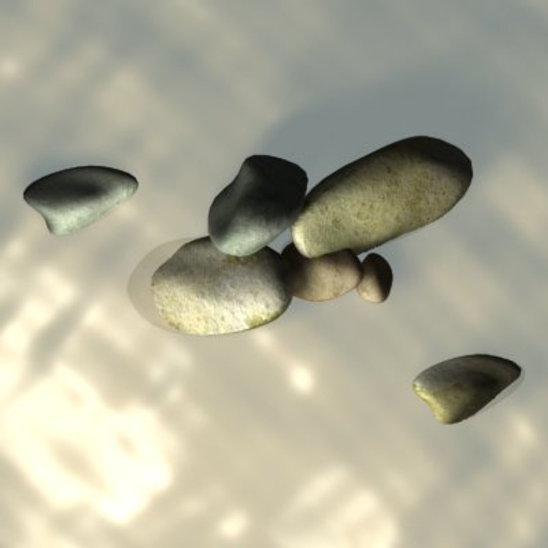 River Rocks 3d Model