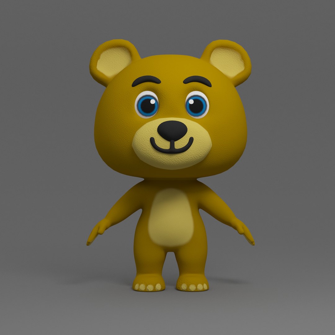 3D Cartoon Bear Model - TurboSquid 1831812