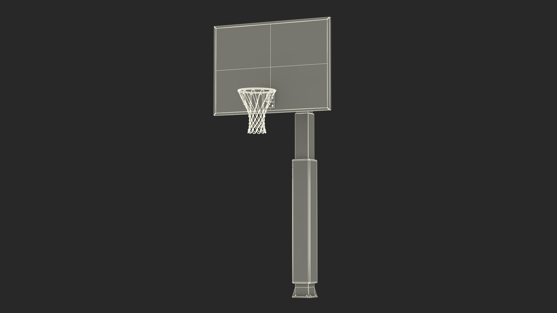 Ground Outdoor Basketball Hoop 3D Model - TurboSquid 2195356