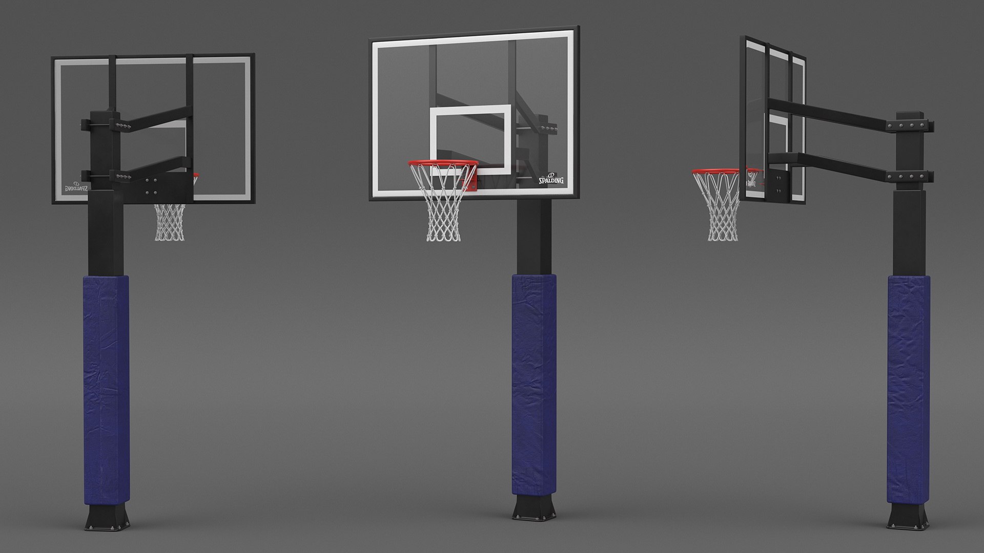 Ground Outdoor Basketball Hoop 3D Model - TurboSquid 2195356