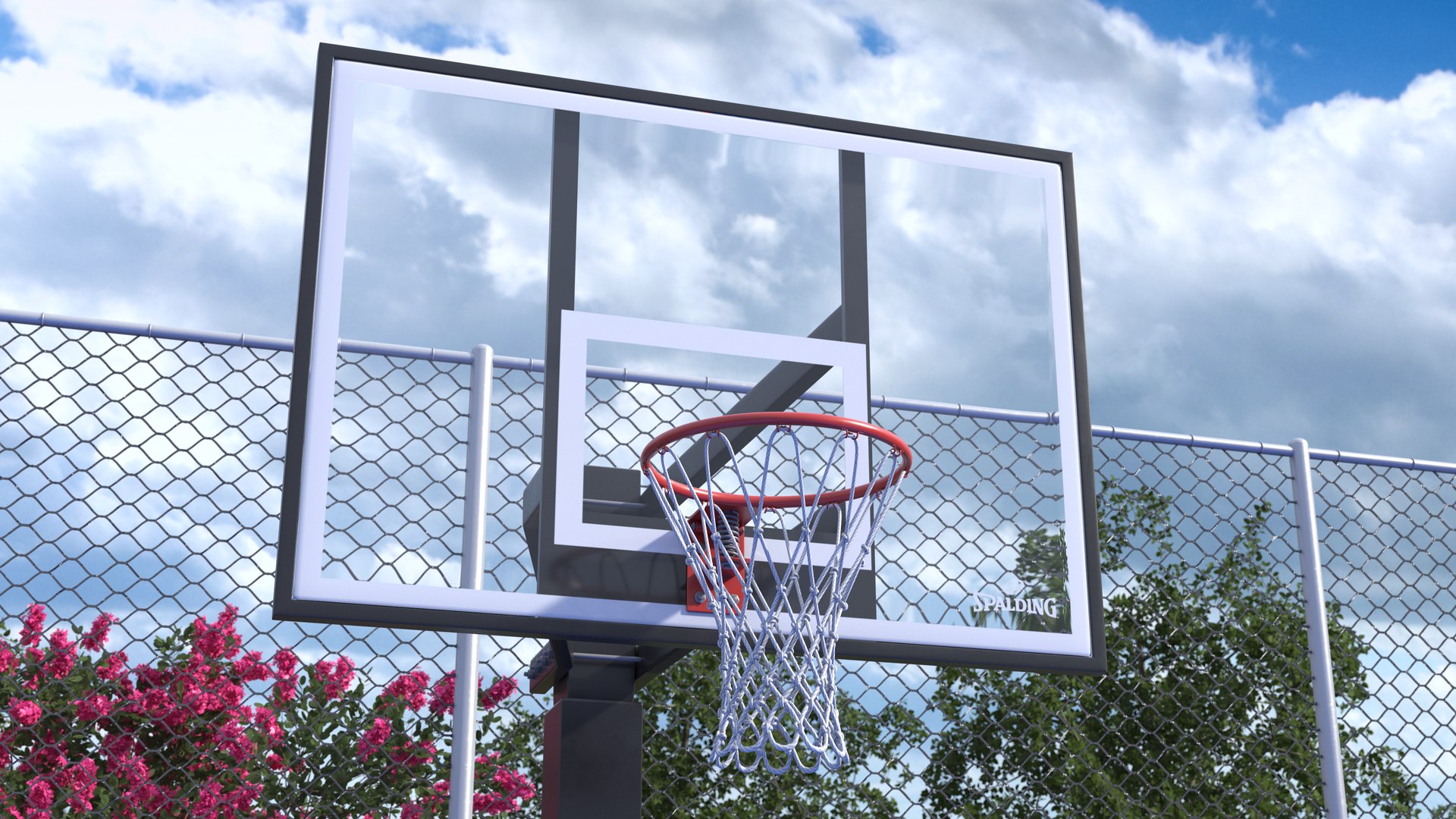 Ground Outdoor Basketball Hoop 3D Model - TurboSquid 2195356