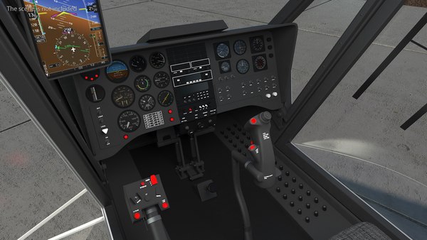 3D Synchropter Helicopter Cockpit - TurboSquid 1808183
