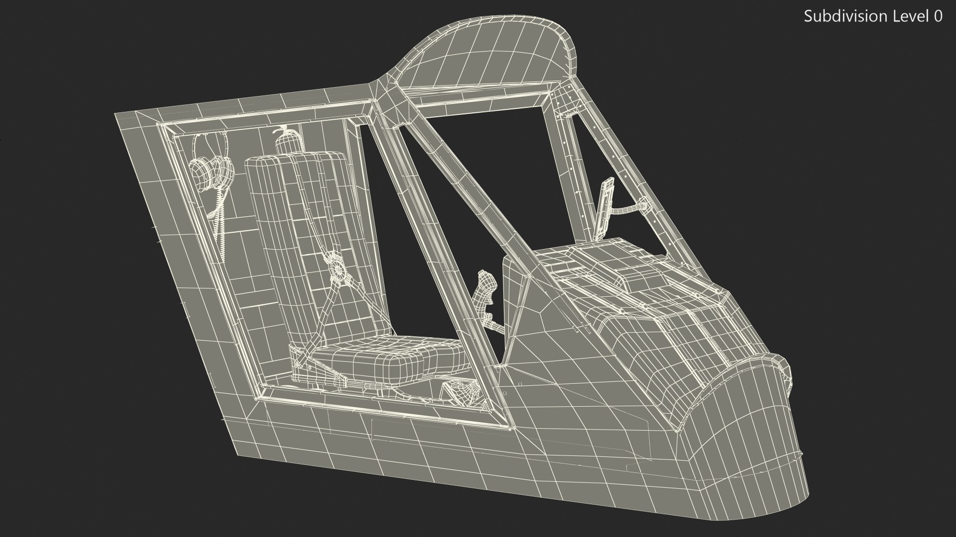 3D Synchropter Helicopter Cockpit - TurboSquid 1808183