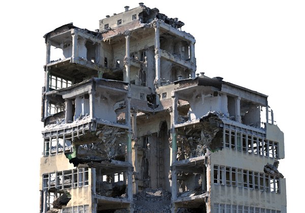 Concrete Rubble Buildings Mega Pack model - TurboSquid 1725879