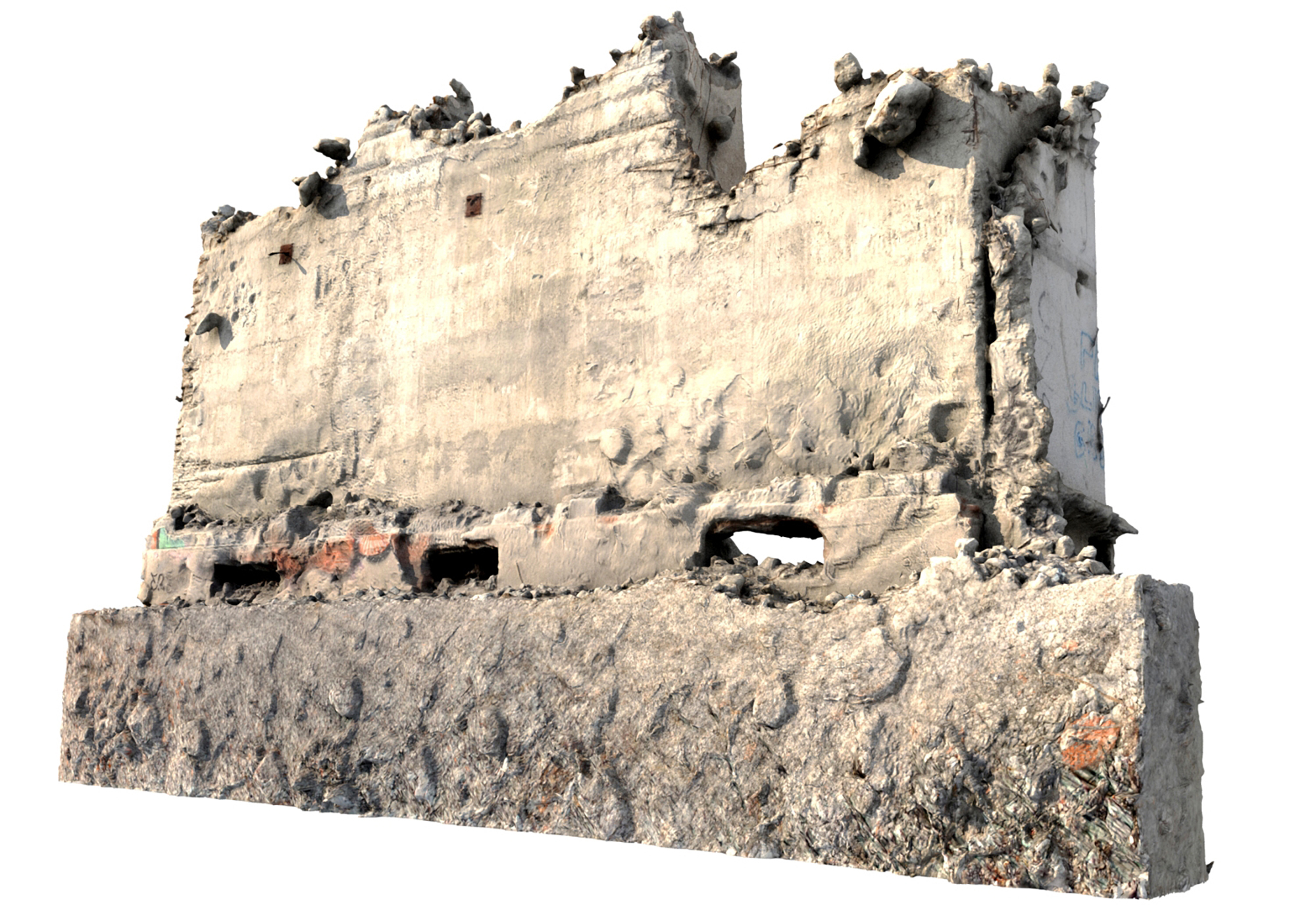 Concrete Rubble Buildings Mega Pack model - TurboSquid 1725879