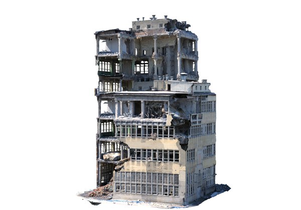 Concrete Rubble Buildings Mega Pack model - TurboSquid 1725879