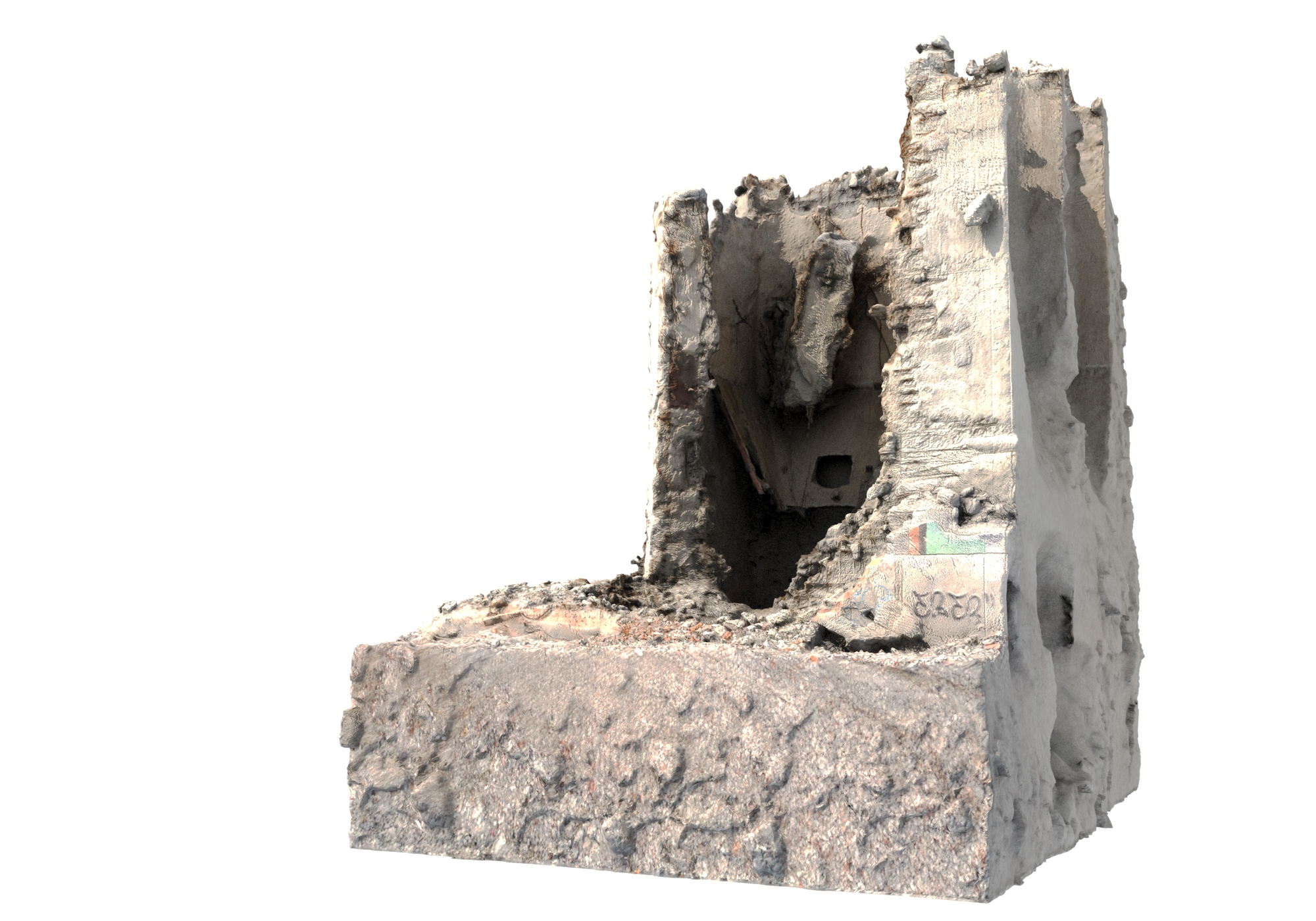 Concrete Rubble Buildings Mega Pack model - TurboSquid 1725879
