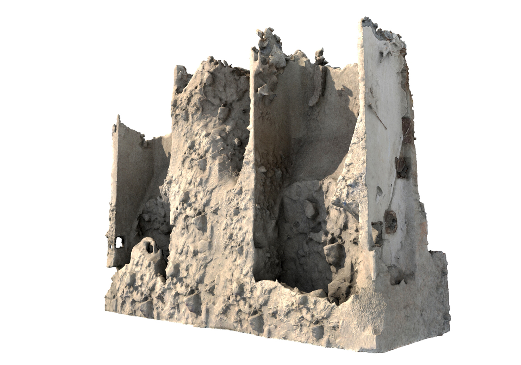 Concrete Rubble Buildings Mega Pack model - TurboSquid 1725879