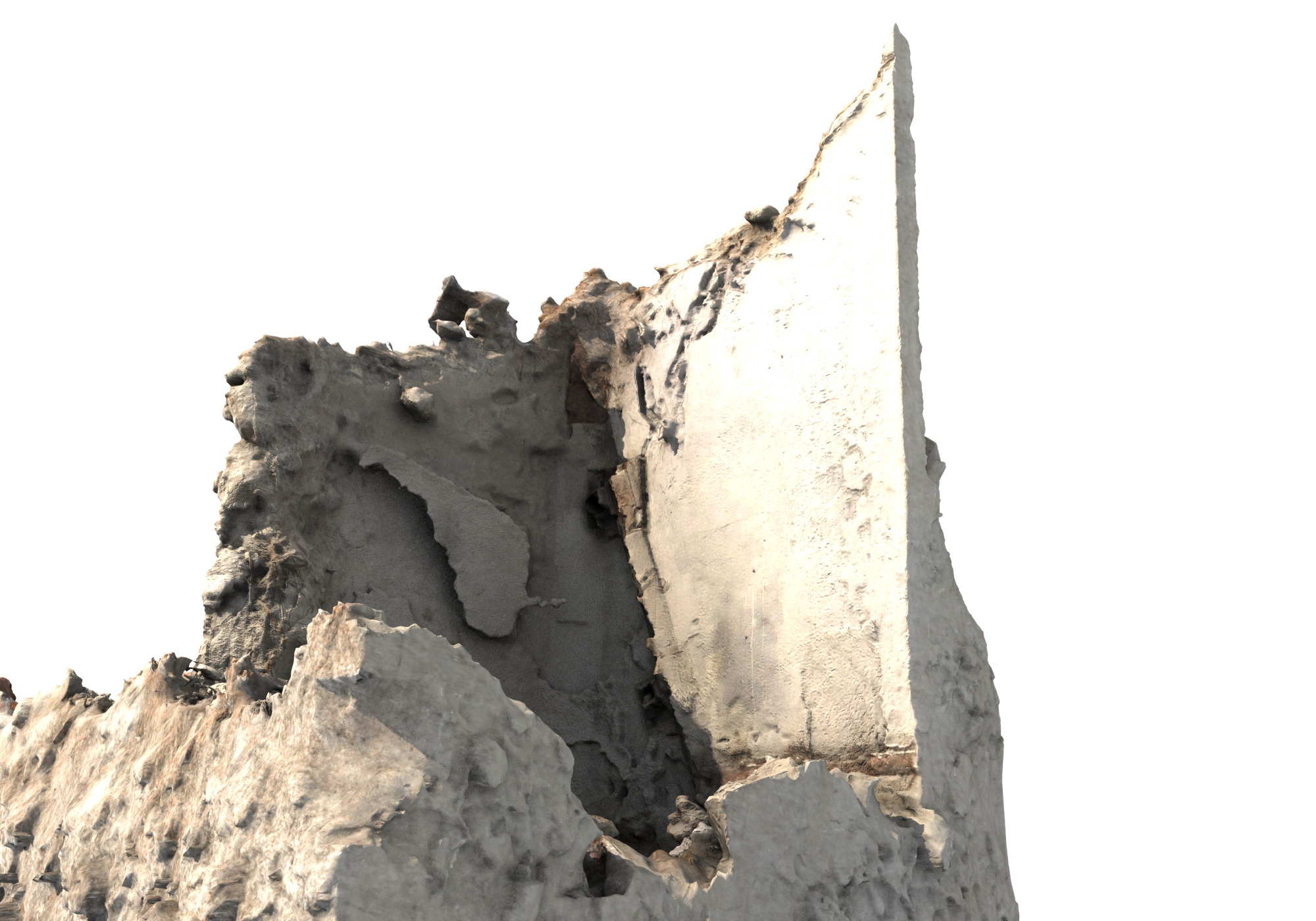 Concrete Rubble Buildings Mega Pack model - TurboSquid 1725879