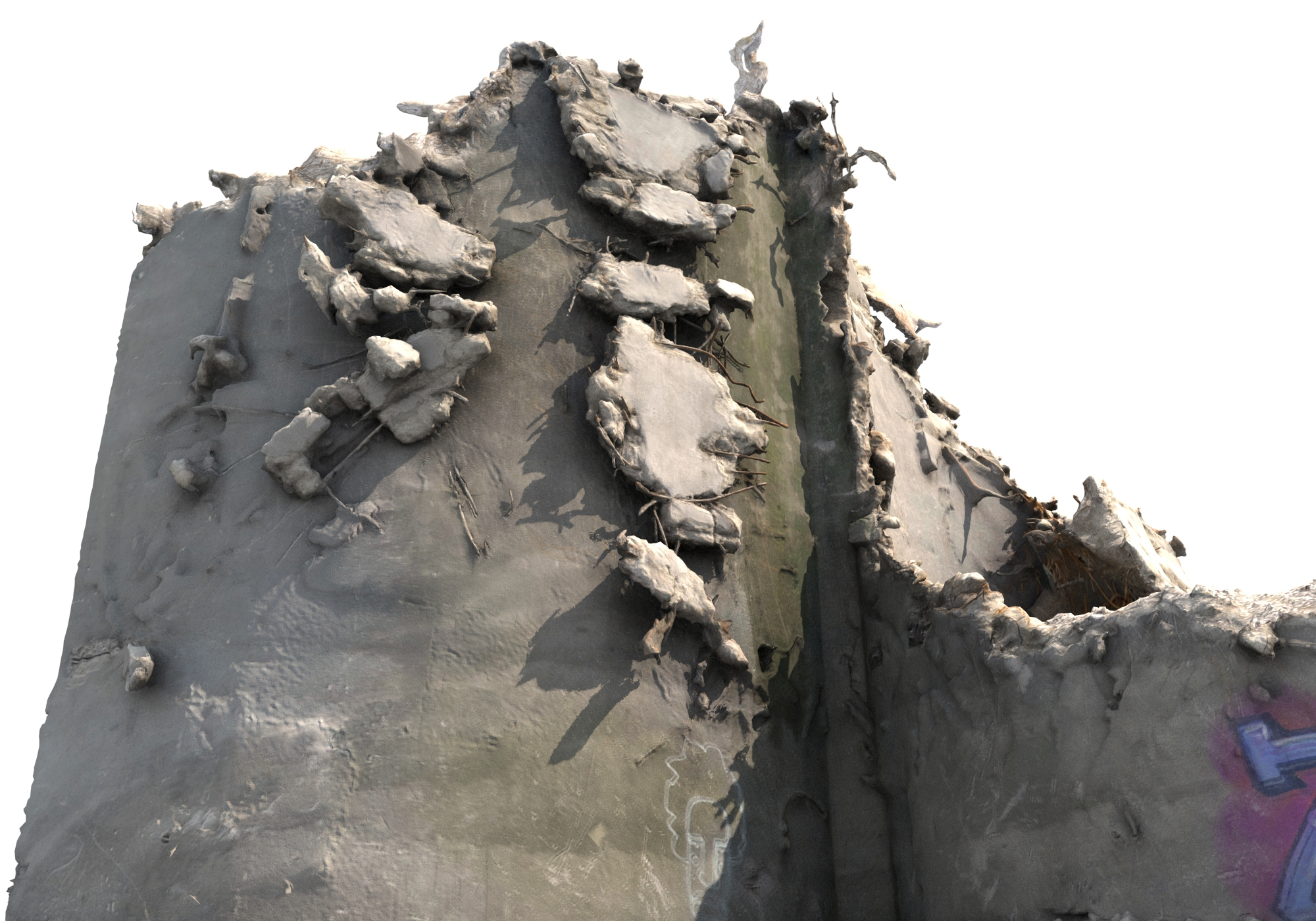 Concrete Rubble Buildings Mega Pack model - TurboSquid 1725879