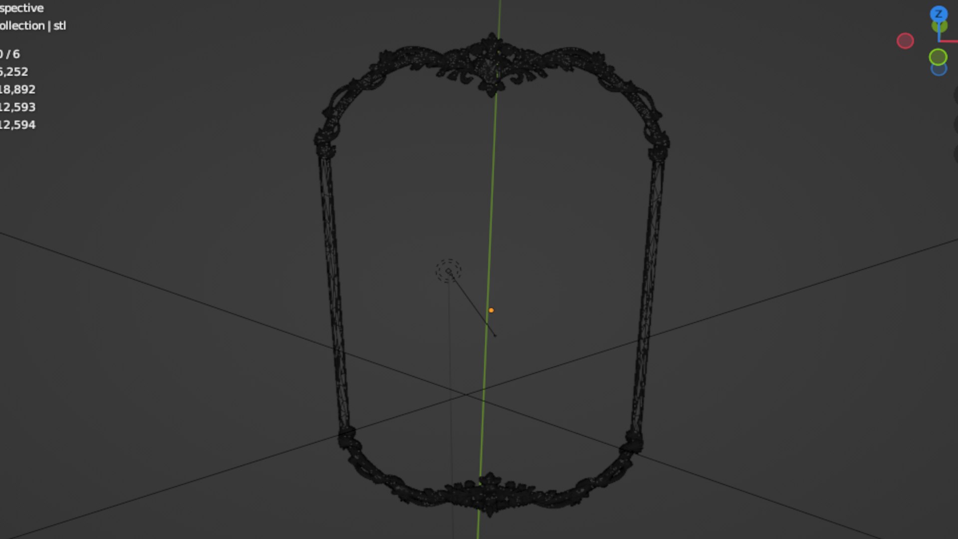 3D Plaster decorative frame 3d mode 013 model - TurboSquid 1884575