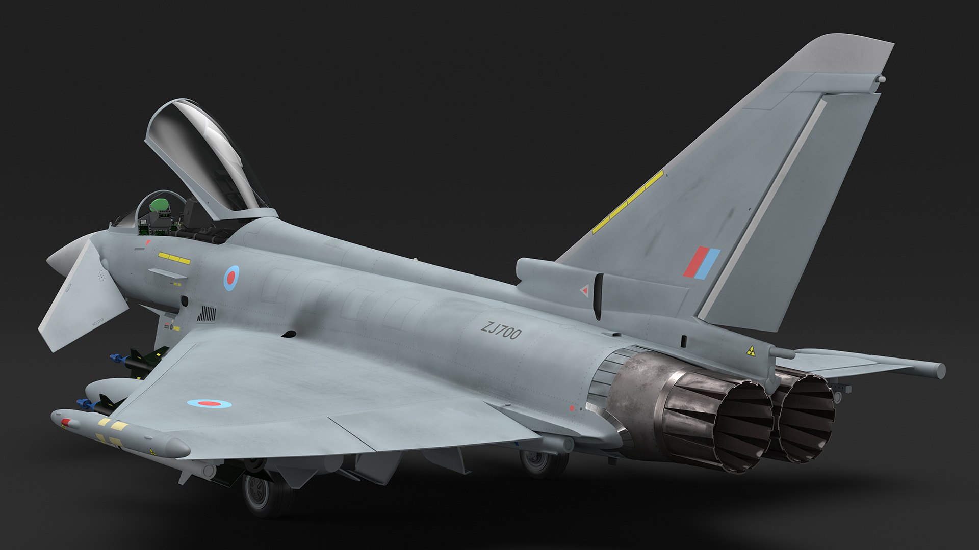 3D Multirole Fighter Eurofighter Typhoon Rigged for Maya - TurboSquid ...