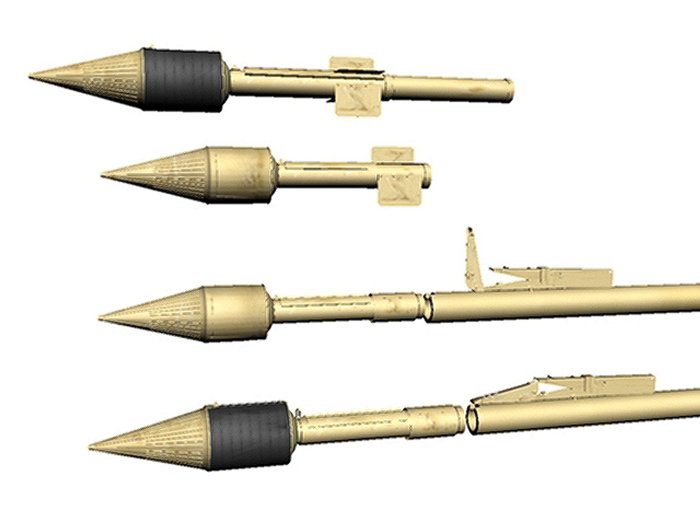 3d Model Wwii German Panzerfaust 150