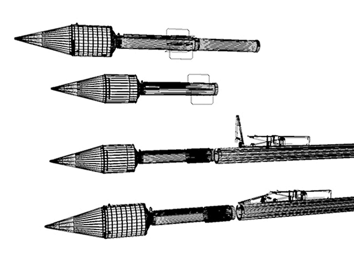 3d Model Wwii German Panzerfaust 150