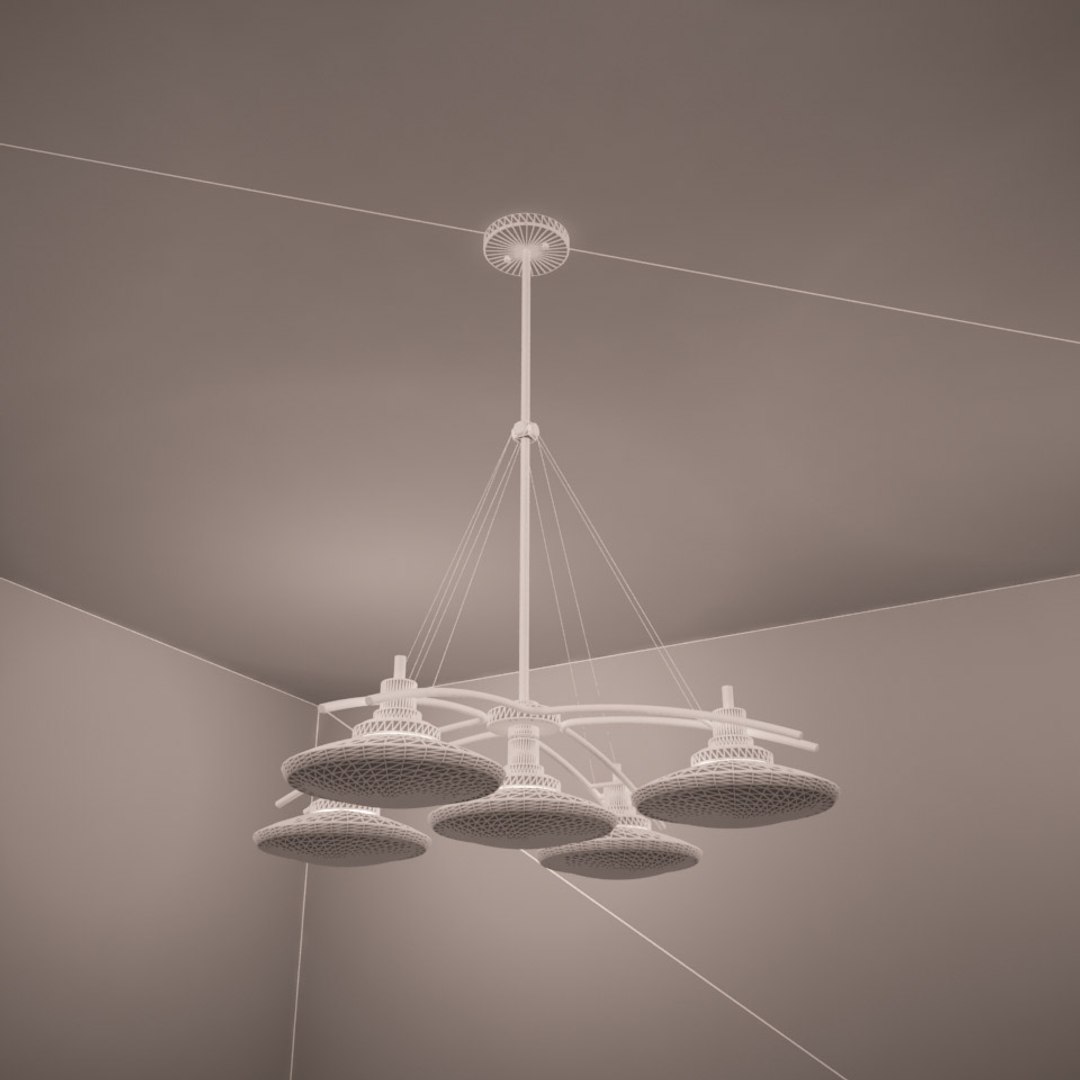 3d Model Of Kichler Structures Chandelier Light
