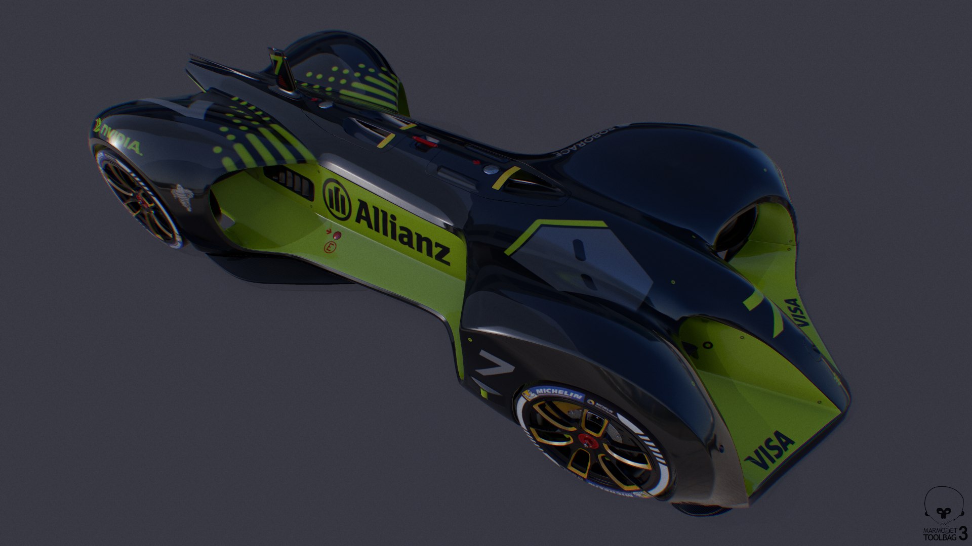 Autonomous racing car roborace 3D model | 1143039 | TurboSquid