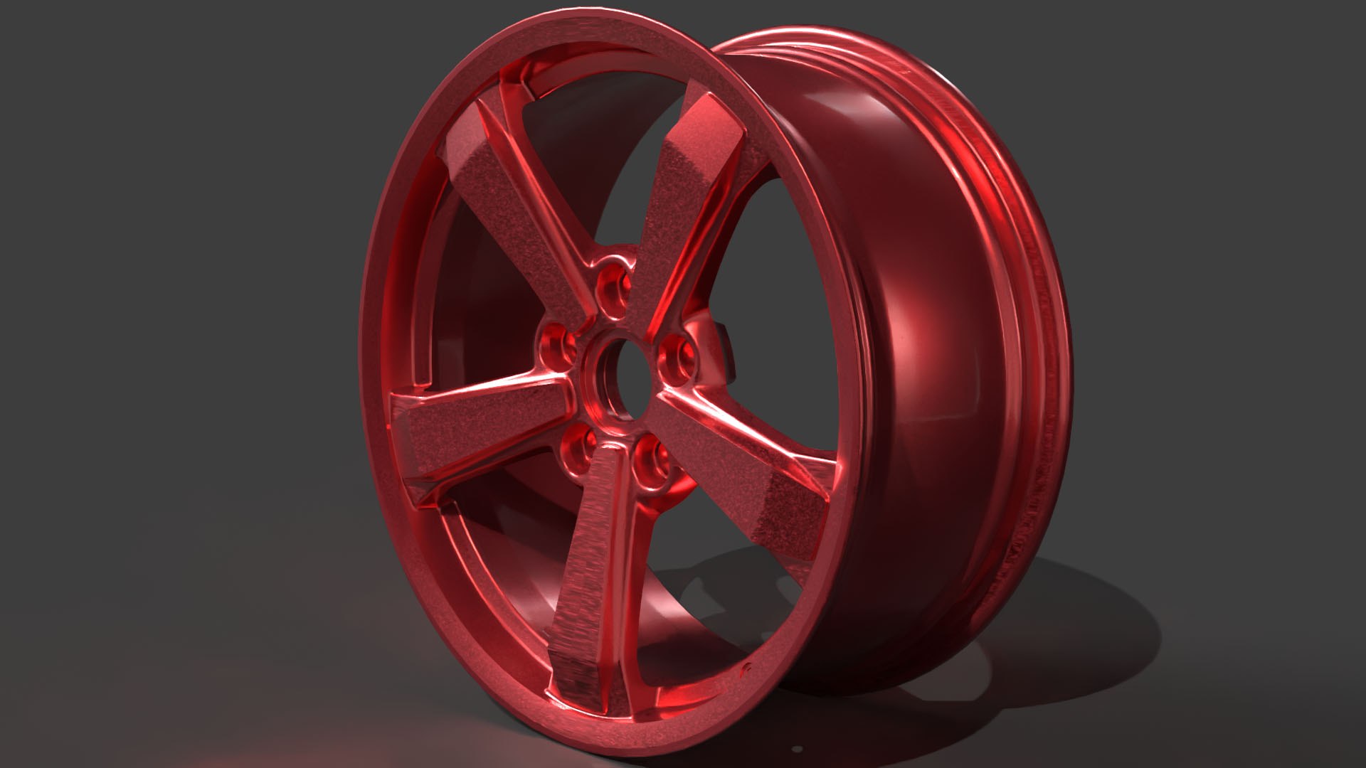 3D Model Split Five Spoke Rim 8 - TurboSquid 2458575