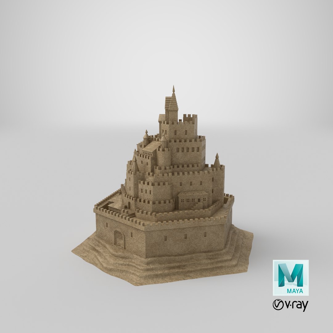 Sand Castle 01 3D Model - TurboSquid 1610618