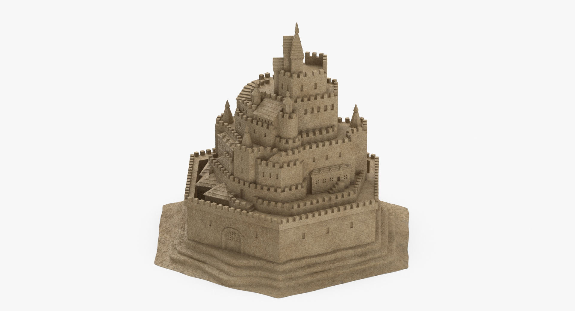 Sand Castle 01 3D Model - TurboSquid 1610618