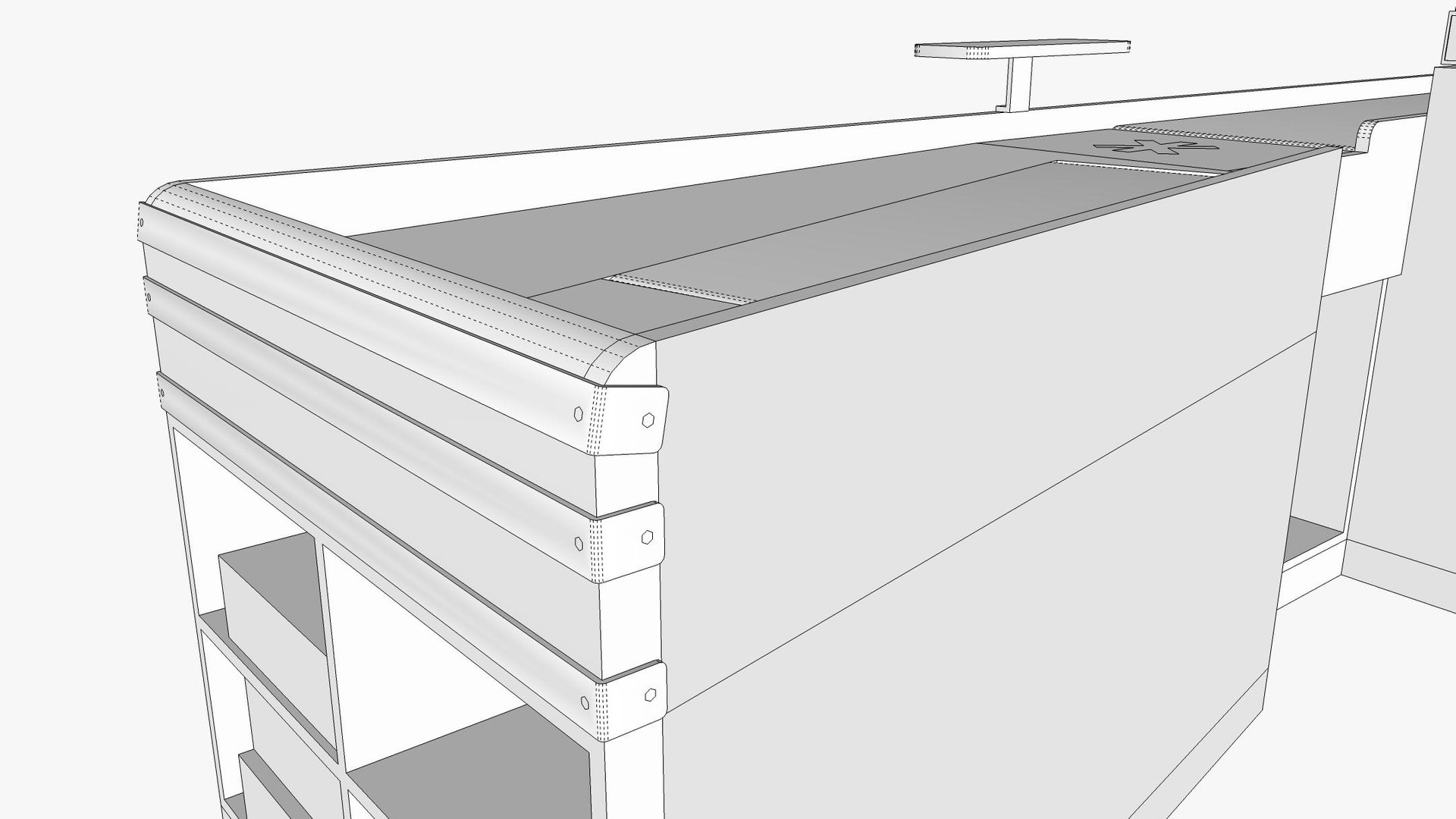 Retro Grocery Store Checkout Lane 3D Model - TurboSquid 2259963