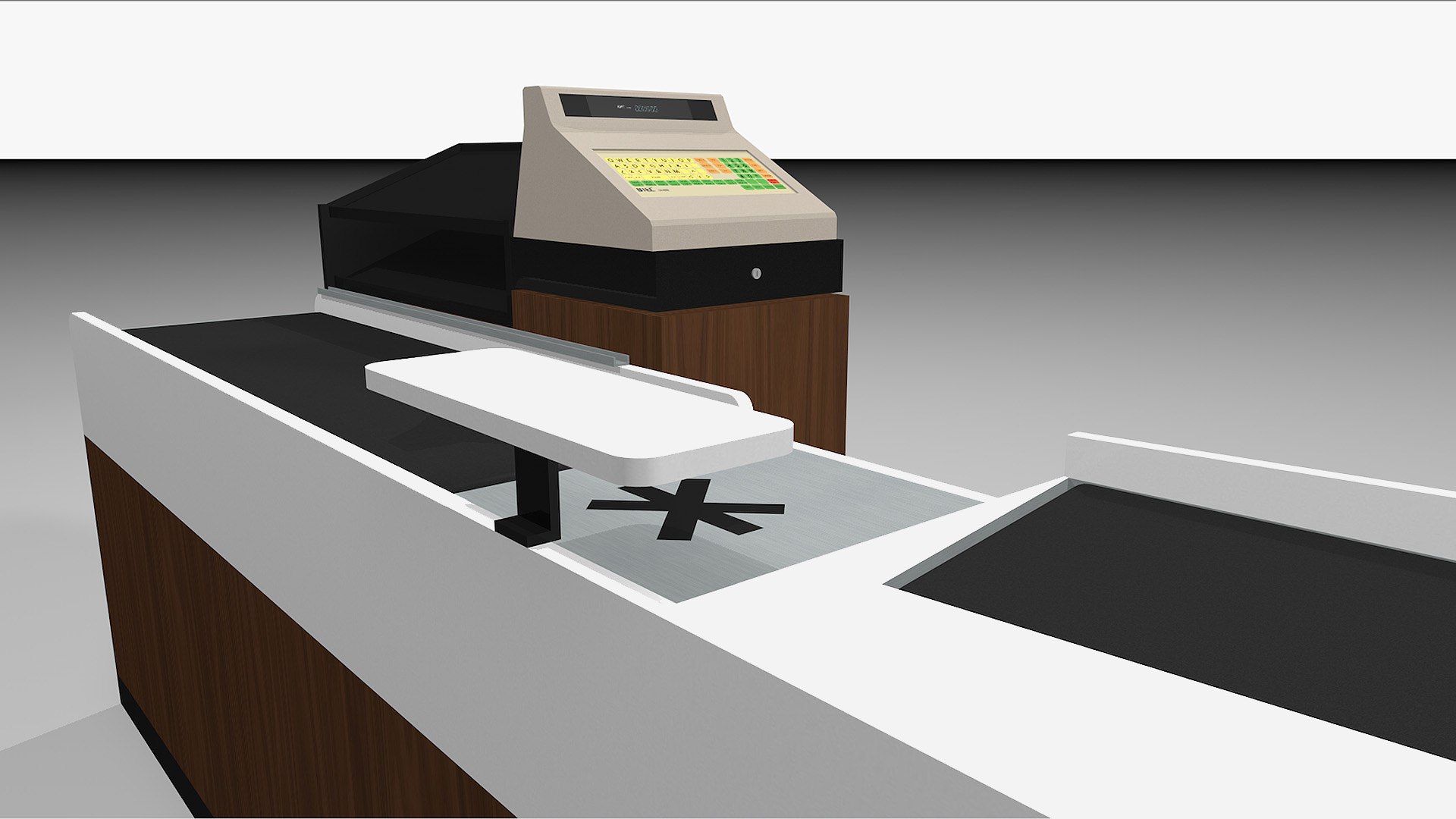 Retro Grocery Store Checkout Lane 3D Model - TurboSquid 2259963