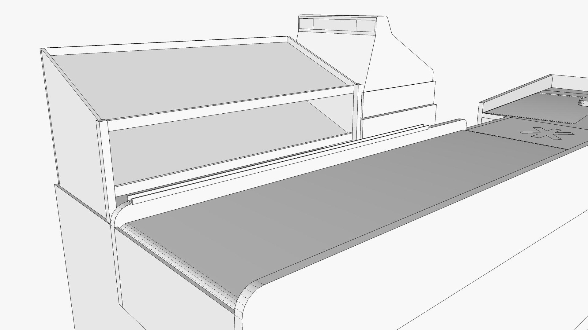 Retro Grocery Store Checkout Lane 3D Model - TurboSquid 2259963