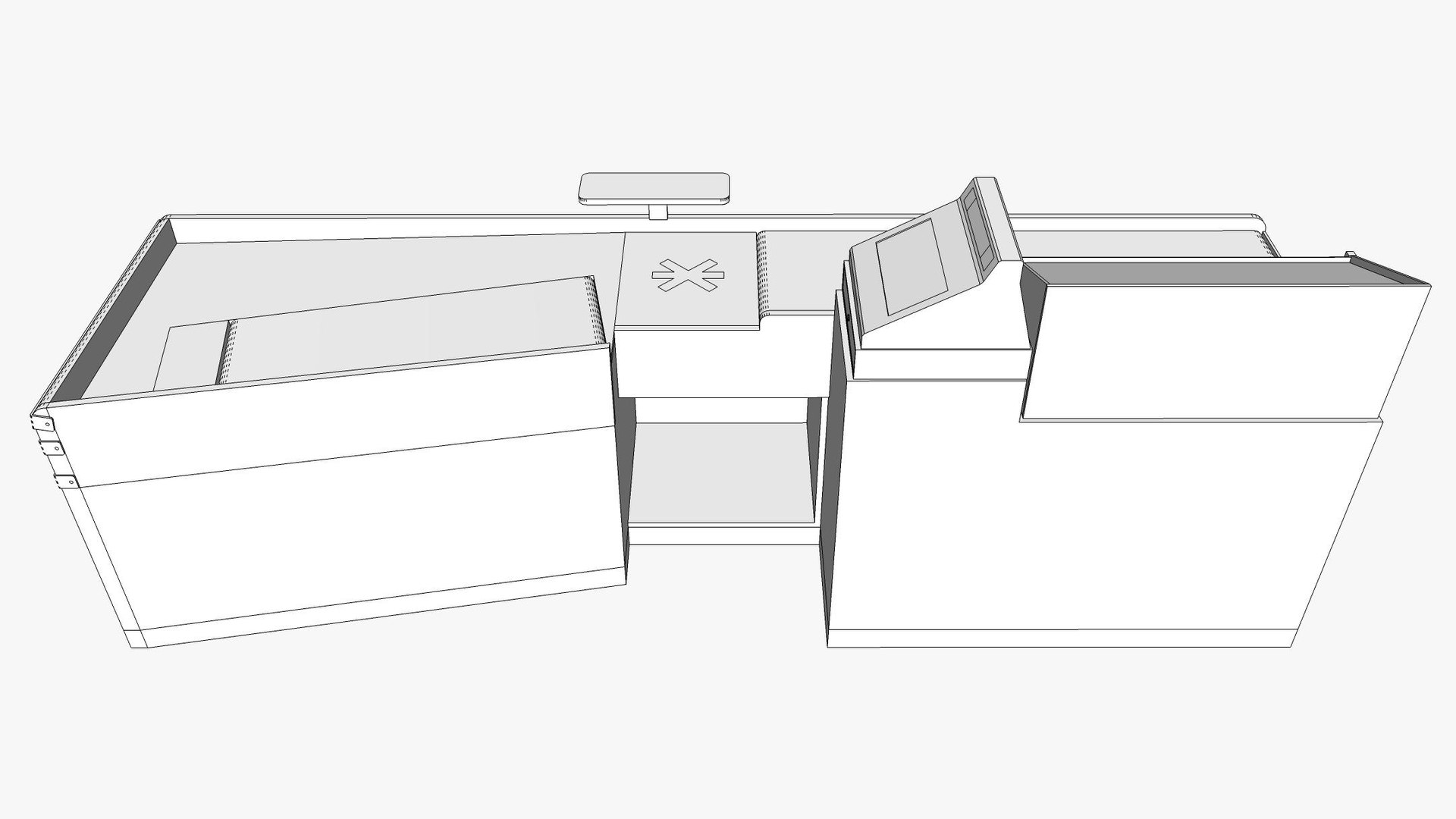 Retro Grocery Store Checkout Lane 3D Model - TurboSquid 2259963