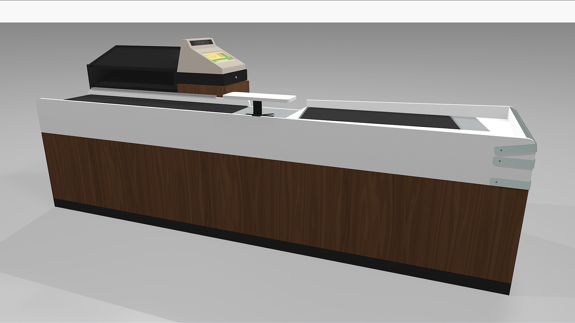 Retro Grocery Store Checkout Lane 3D Model - TurboSquid 2259963