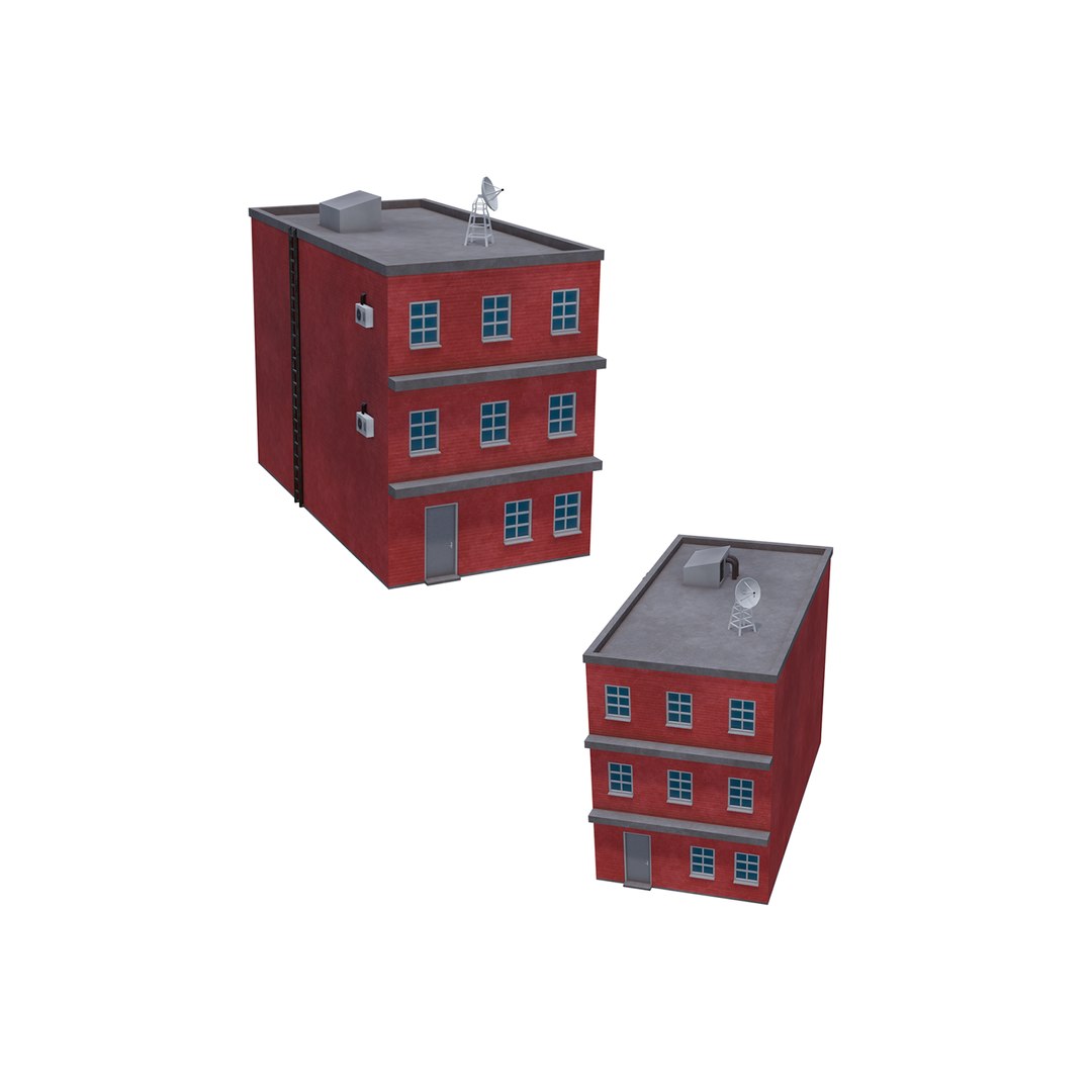 Neighborhood building 3D model - TurboSquid 1873219