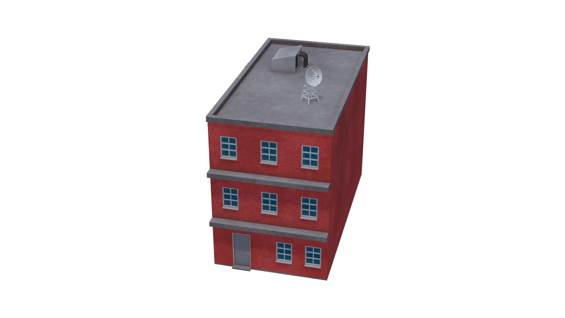 Neighborhood building 3D model - TurboSquid 1873219
