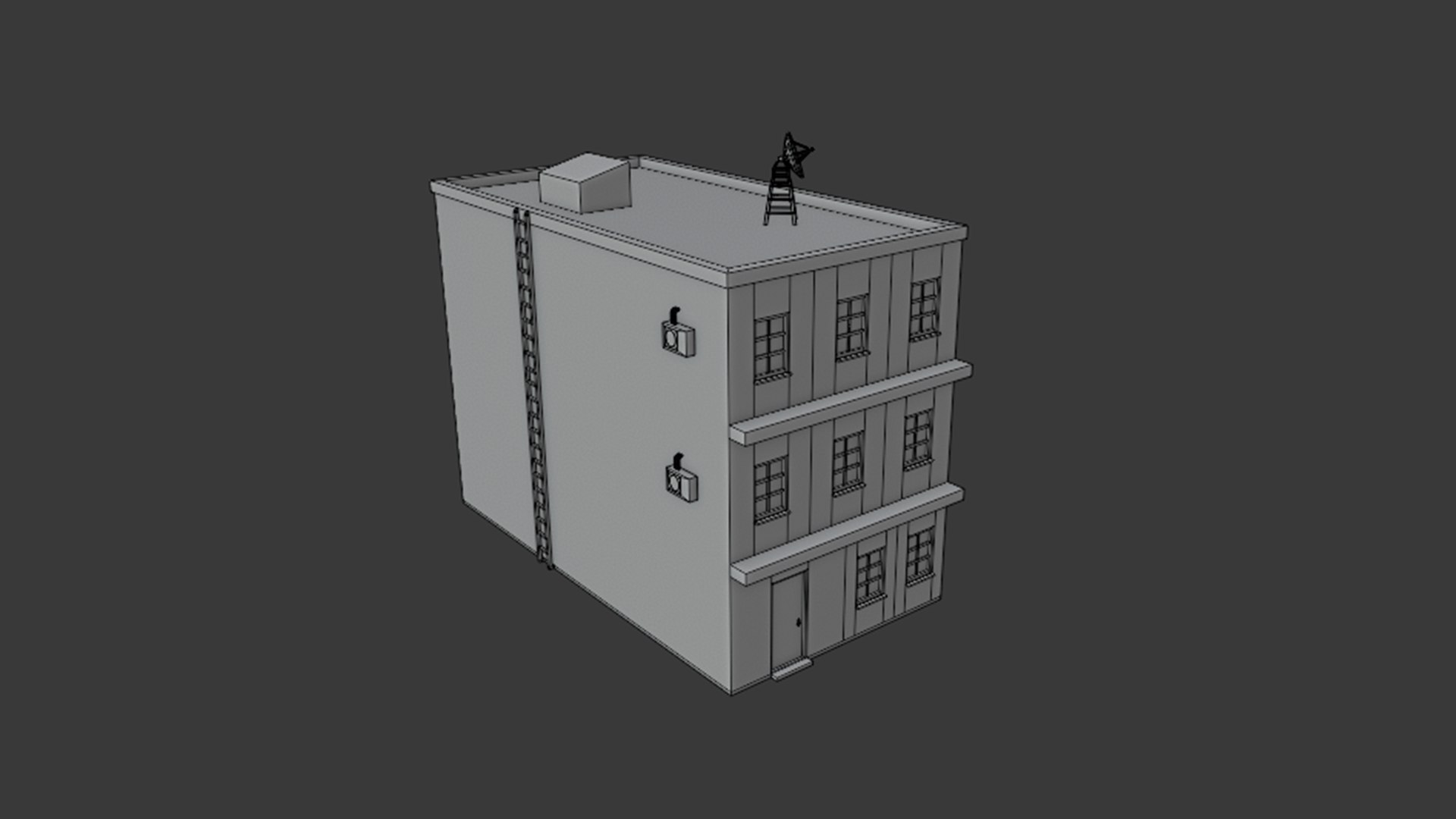 Neighborhood building 3D model - TurboSquid 1873219