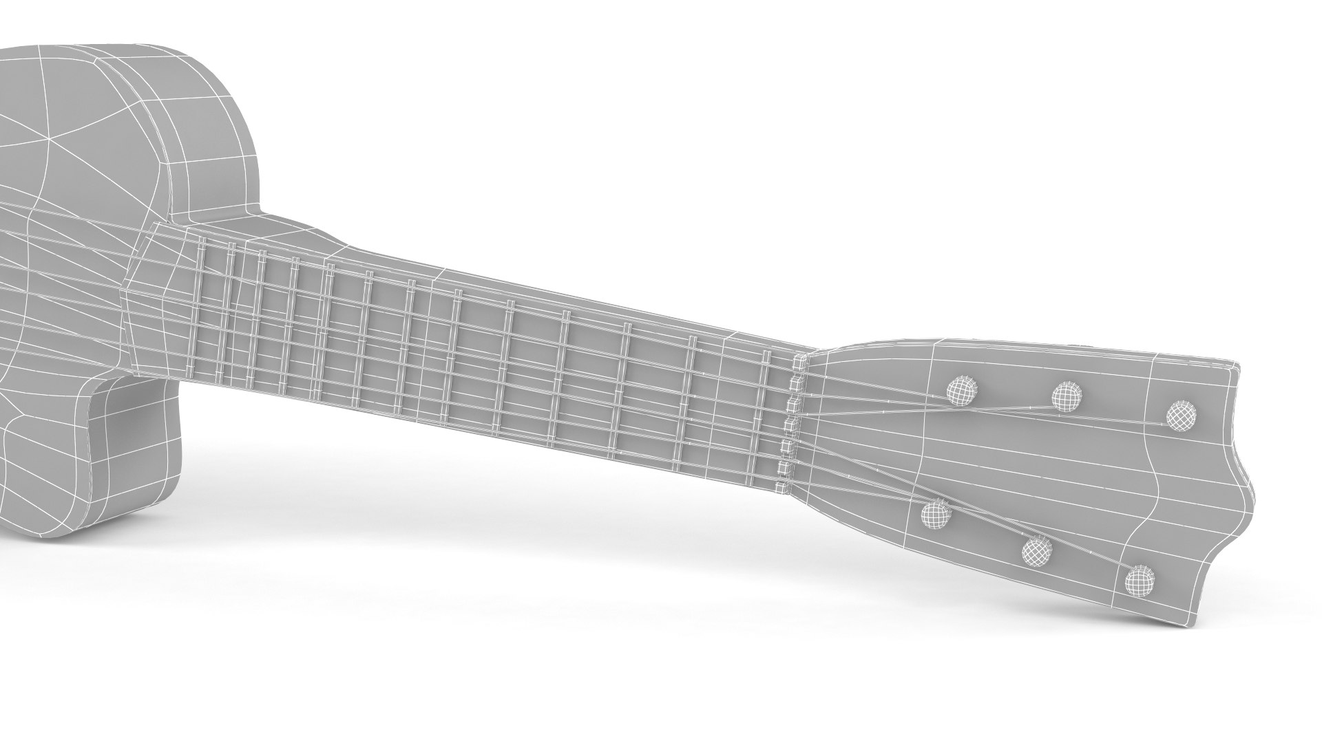 Toy Acoustic Guitar 3D Model - TurboSquid 2339953