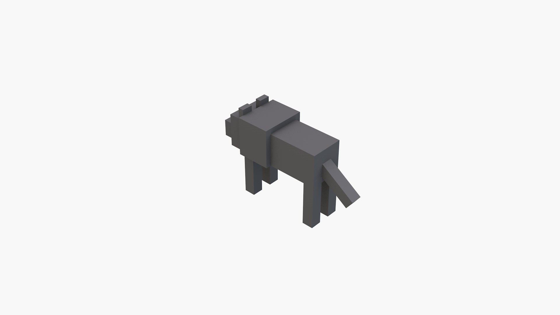Minecraft Wolf 3D Model - TurboSquid 1842581
