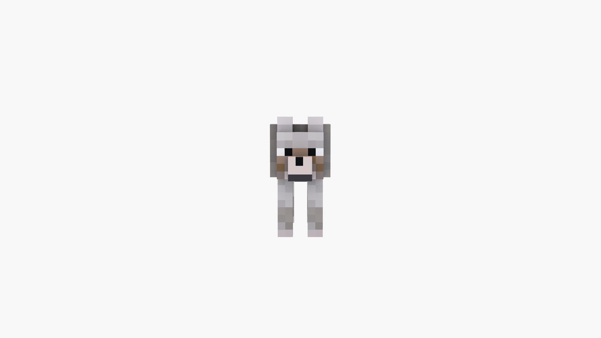 Minecraft Wolf 3D Model - TurboSquid 1842581