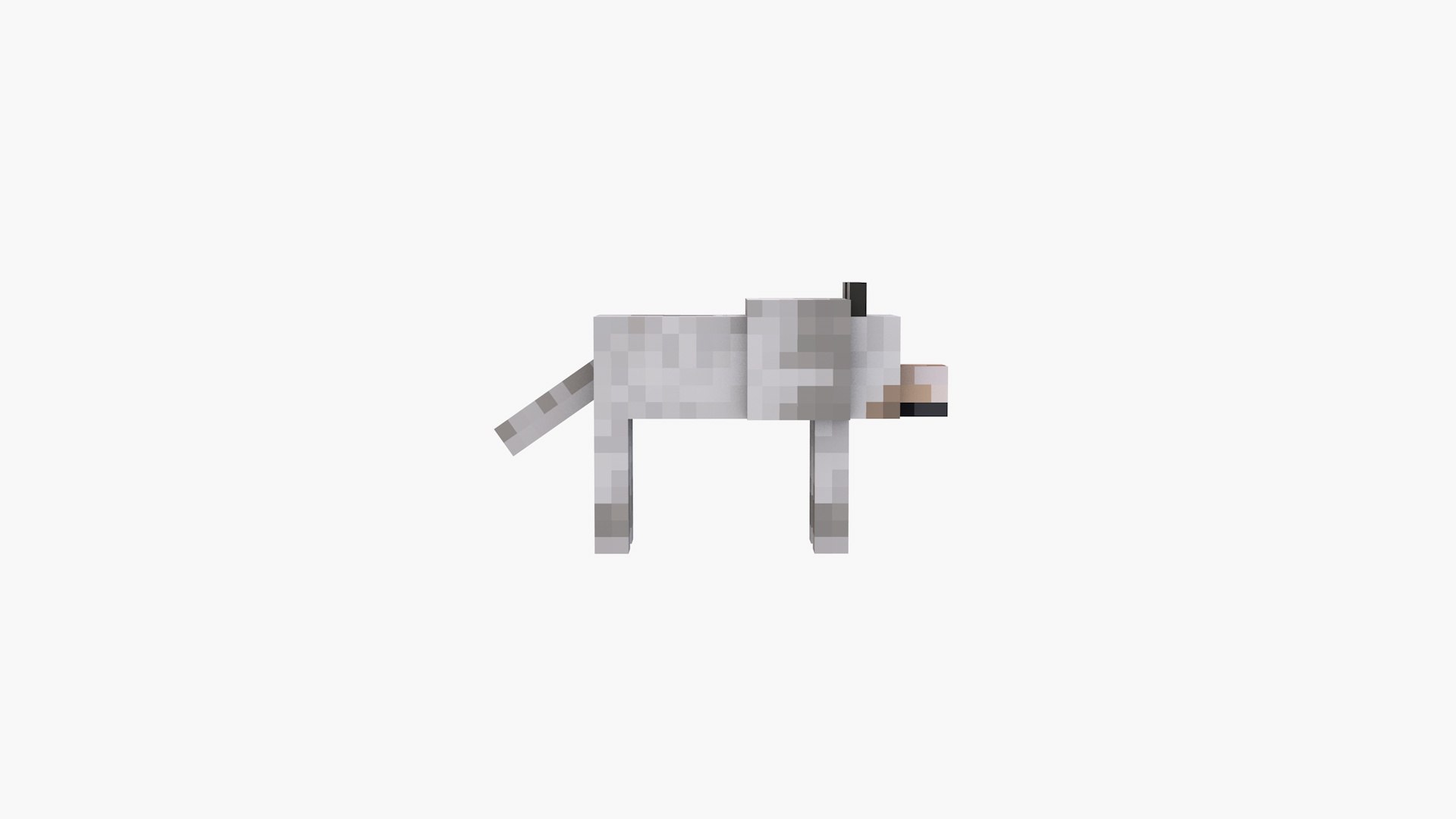 Minecraft Wolf 3D Model - TurboSquid 1842581
