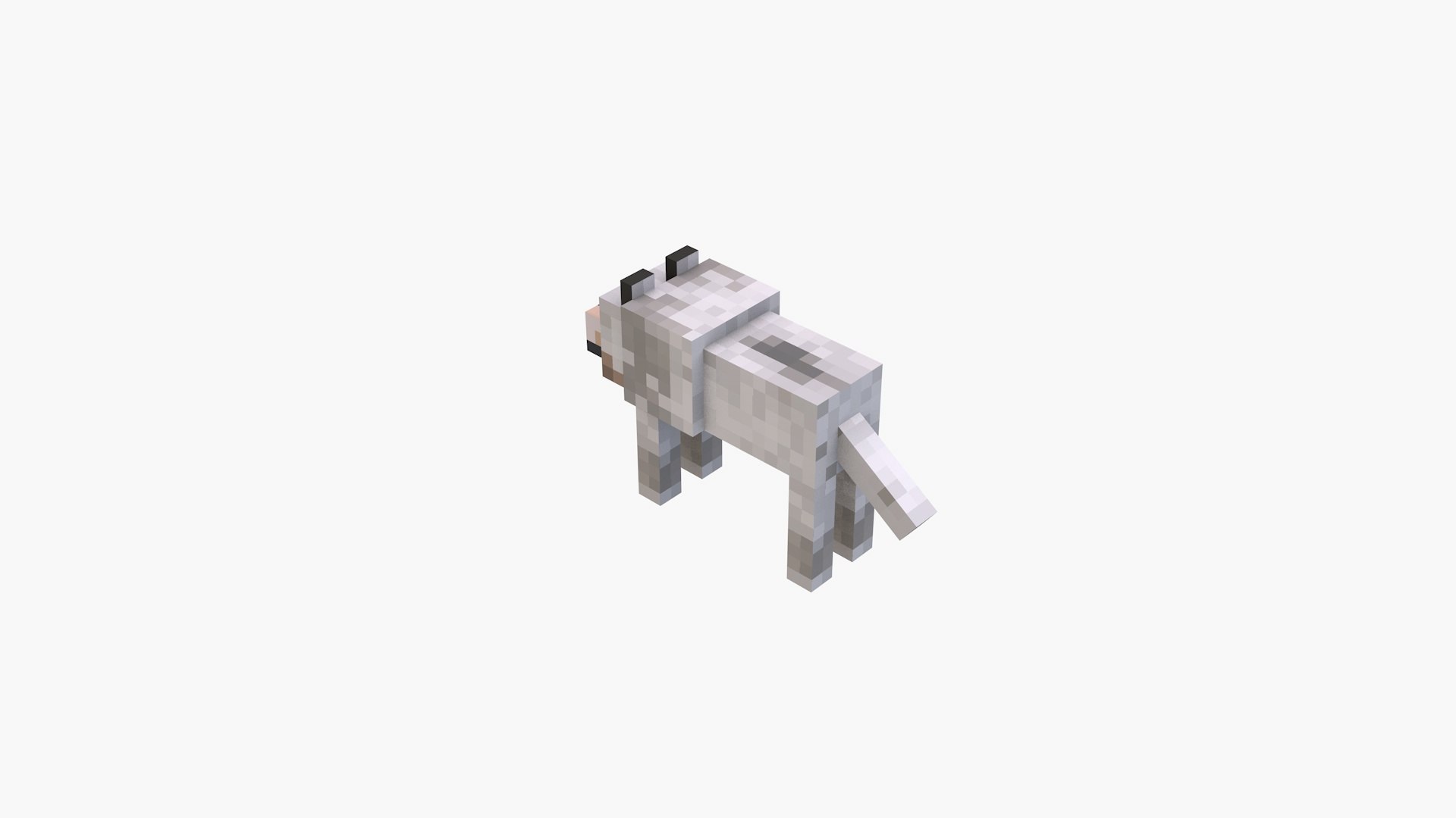 Minecraft Wolf 3D Model - TurboSquid 1842581