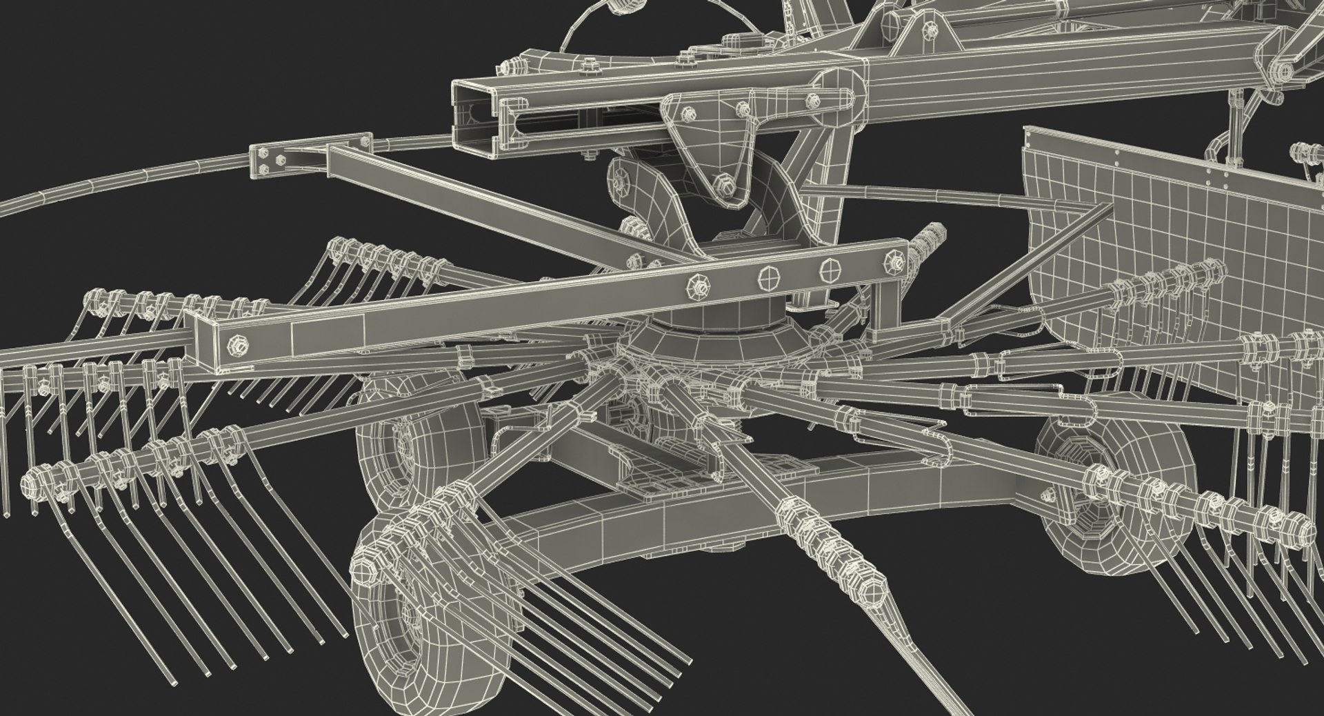 3D Model Used Twin Rotor Hay - TurboSquid 1344016