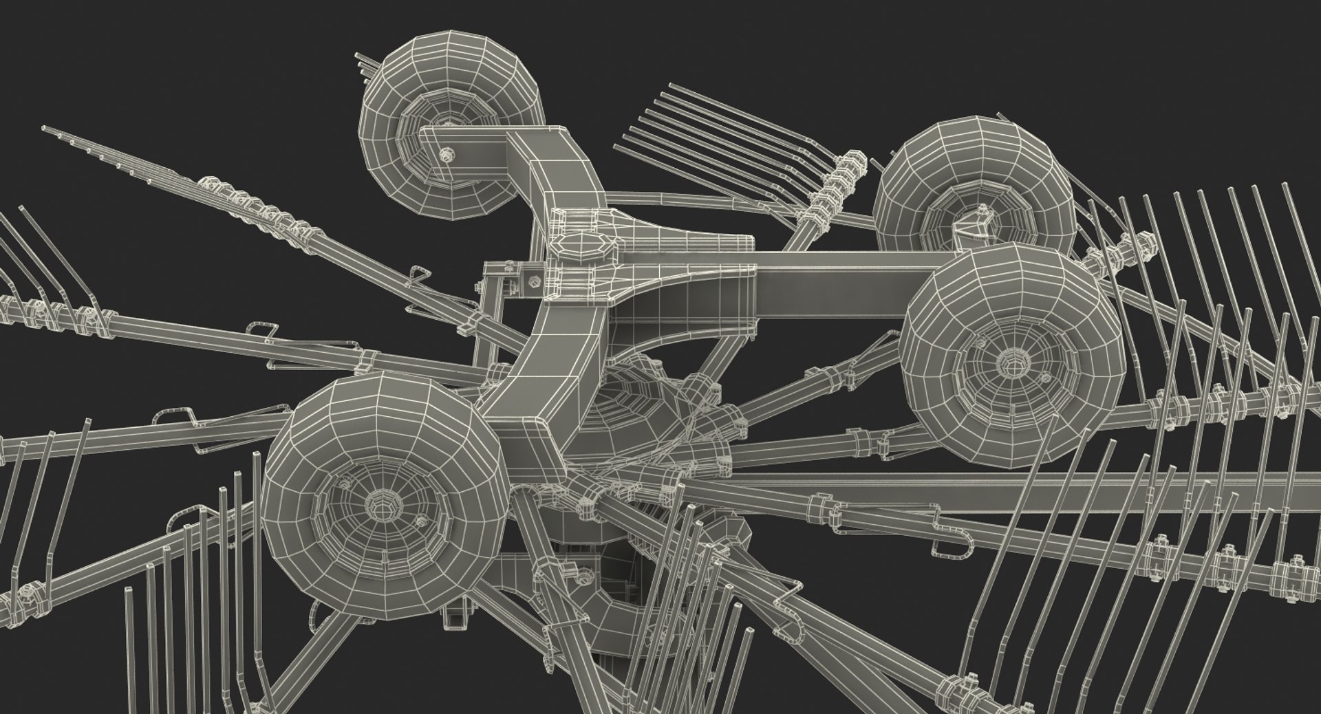 3D Model Used Twin Rotor Hay - TurboSquid 1344016
