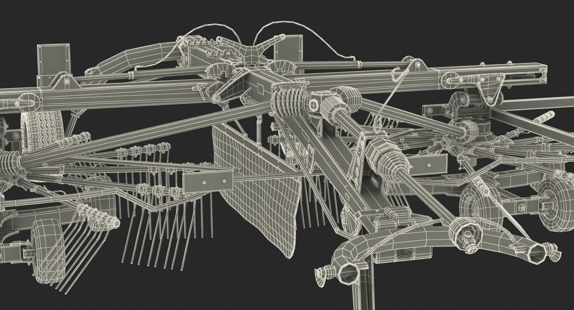 3D Model Used Twin Rotor Hay - TurboSquid 1344016