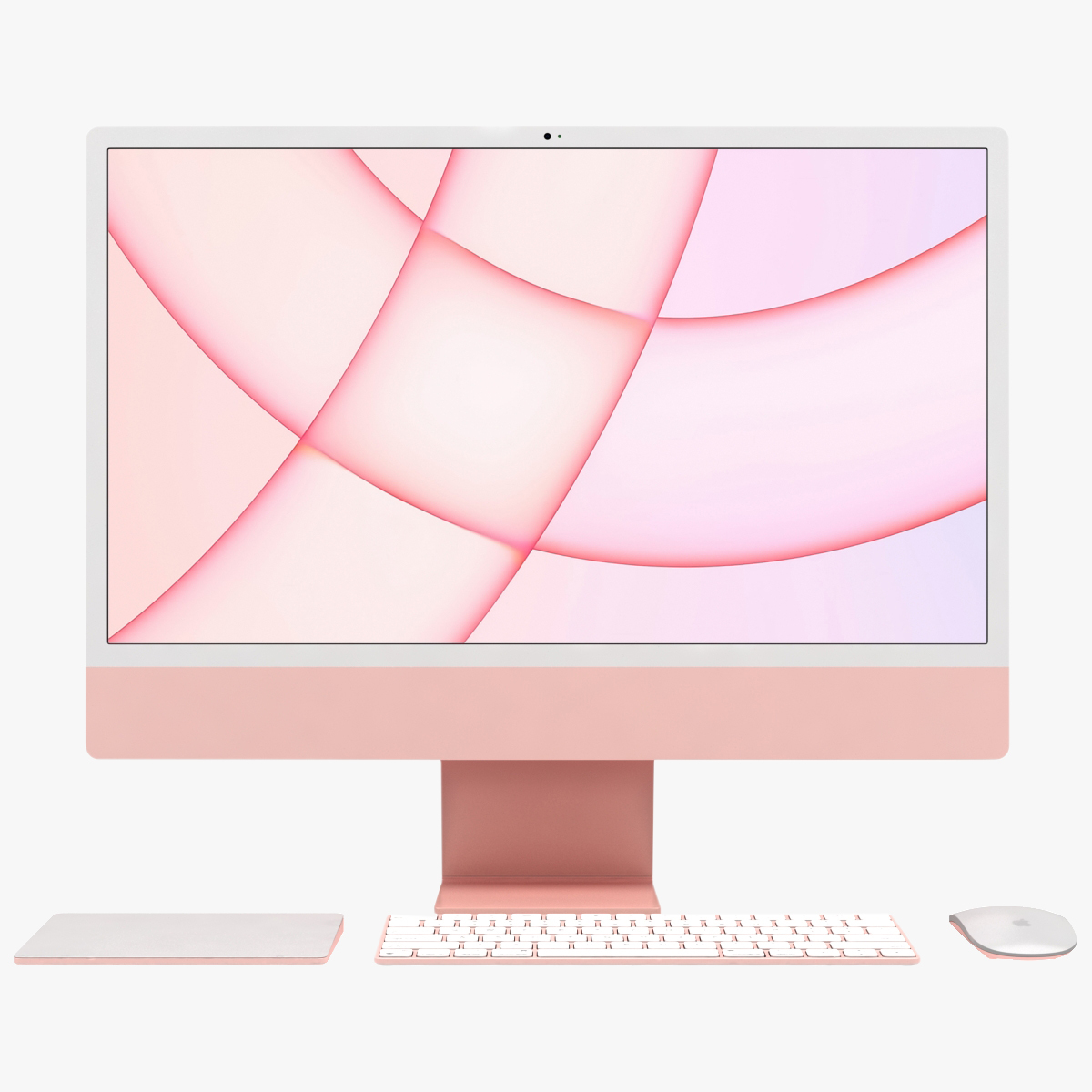modelo 3d Apple iMac 24 pulgadas 2021 Rosa - TurboSquid 1838421