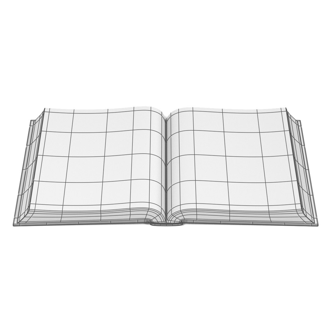 3d Opened Book Model