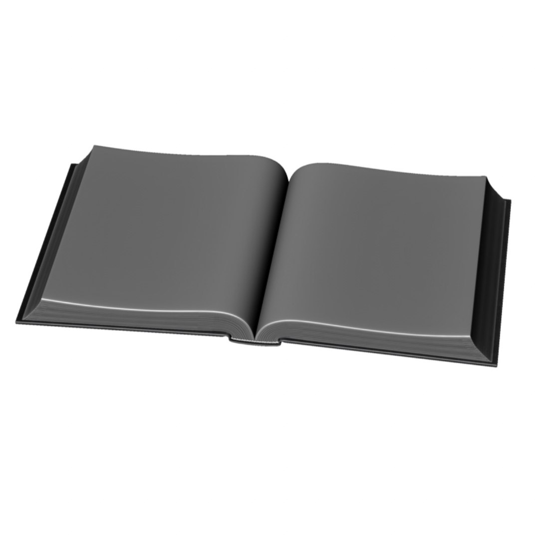 3d Opened Book Model